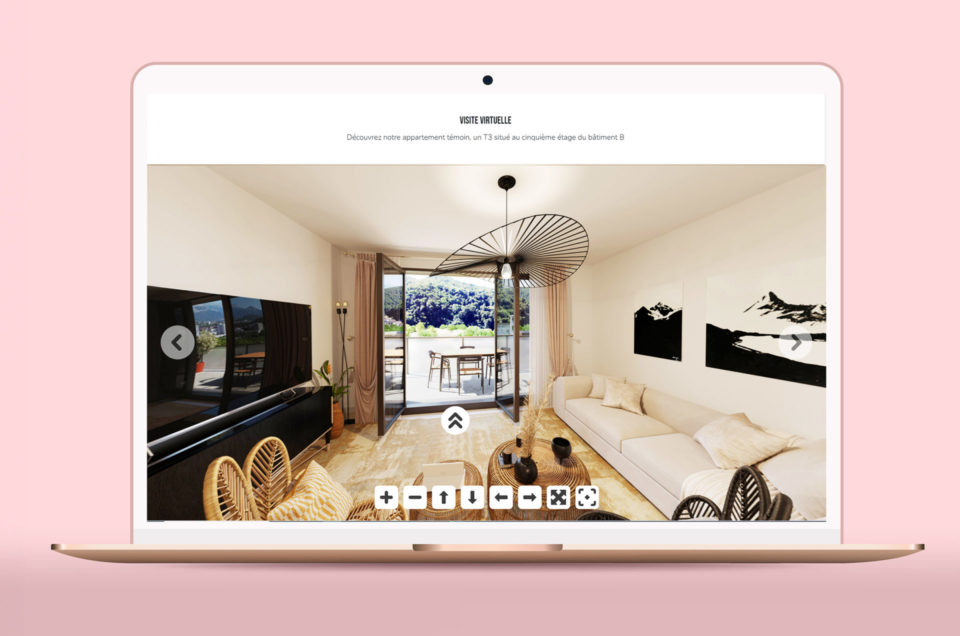 Visite virtuelle à dun appartement Lécrin du Vercors IDlia studio